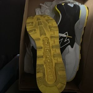 New Balance | Shoes | Mens New Balance Size 2 In White Black And Yellow ...